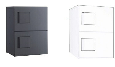 【楽天市場】DAIKEN/ダイケン 宅配BOX TBX-G1SS型 (SSボックス×2台) 【※代引き不可・個人宅配送不可】：ケンチクボーイ