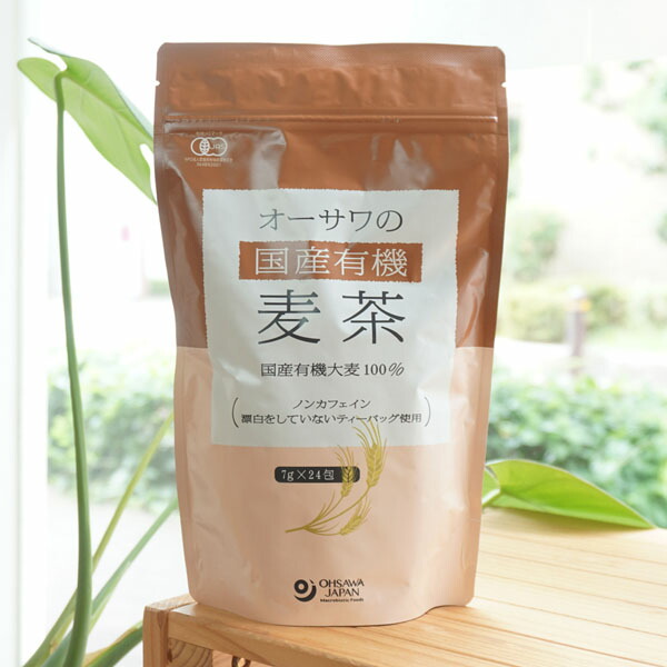 【楽天市場】オーサワの有機麦茶/168g(7g×24包)：健康ストア 健友館