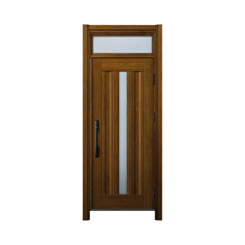 【楽天市場】リフォーム 玄関ドア YKKap ドアリモ D30 アルミドア S03 木目色 片開き ランマ付 オーダーサイズ W831～982×H2023～2600リフォーム DIY：建材百貨店