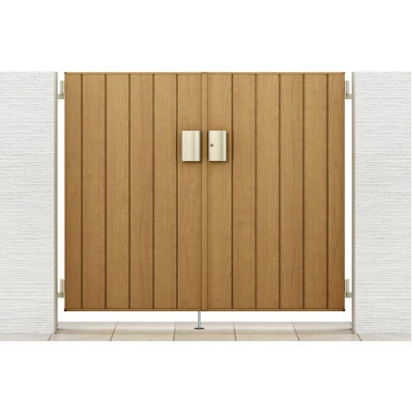 【楽天市場】門扉 リクシル 開き門扉AA TM1型 縦桟 両開き 08-12/08-14/08-16 埋込使用 W1600(800+800)×H1200/1400/1600mm LIXIL ...