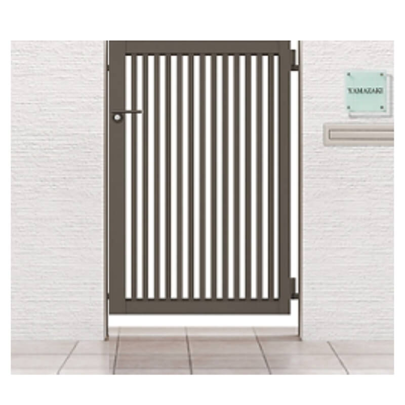 【楽天市場】開き門扉AB TR3型 片開き 柱使用 呼称08-12 扉寸法W800×H1200mm リクシル LIXIL 開き門扉 おしゃれ シンプル リフォーム：建材百貨店