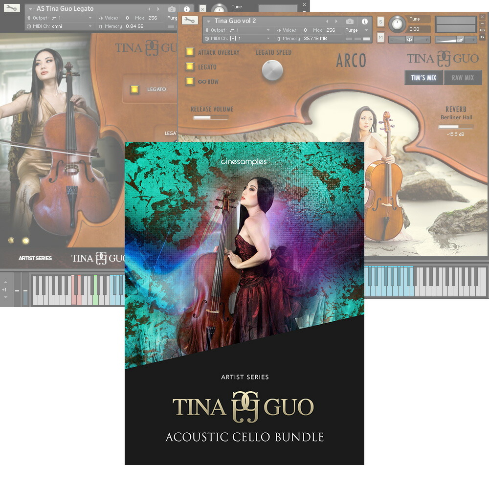 【楽天市場】Cinesamples Tina Guo Acoustic Cello Bundle 【ダウンロード版/メール納品】：MUSICLAND KEY 心斎橋店