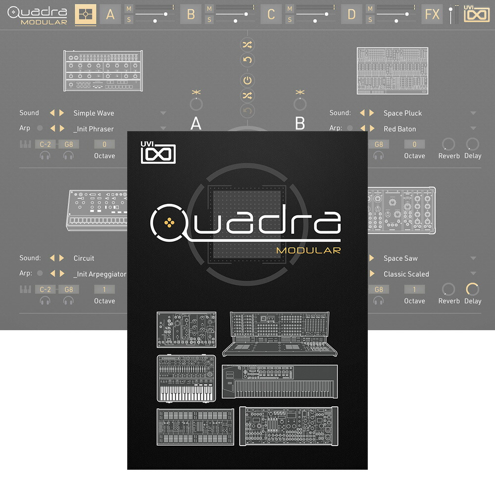 【楽天市場】UVI Quadra: Modular【ダウンロード版/メール納品】：MUSICLAND KEY 心斎橋店