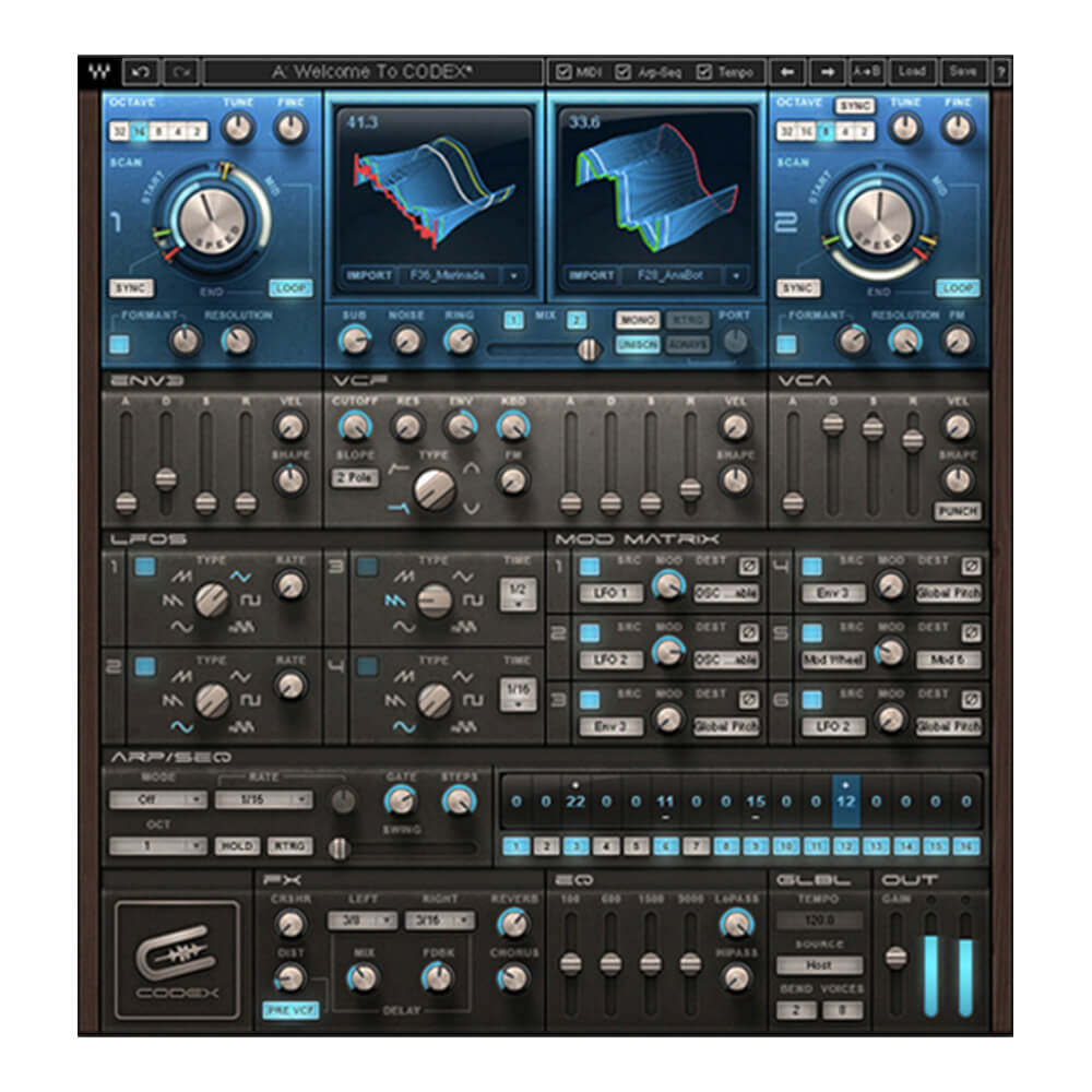 【楽天市場】WAVES Codex Wavetable Synth [メール納品][メーカープロモーション]：MUSICLAND KEY -楽器-