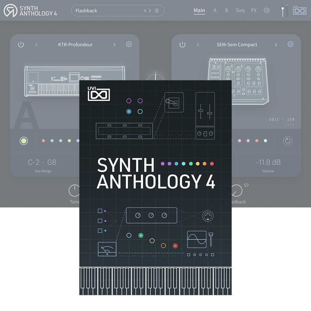 【楽天市場】UVI Synth Anthology 4 [メール納品]：MUSICLAND KEY -楽器-