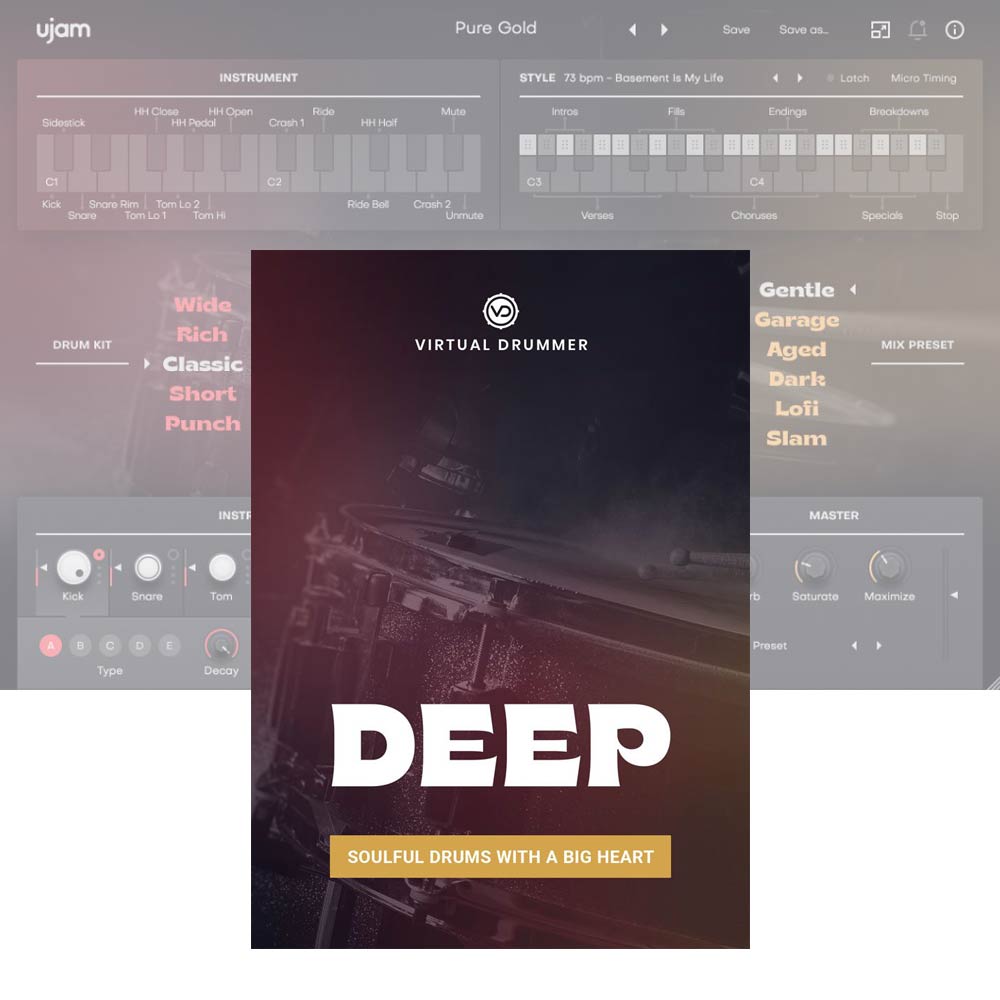 【楽天市場】UJAM Virtual Drummer DEEP [メール納品]：MUSICLAND KEY -楽器-