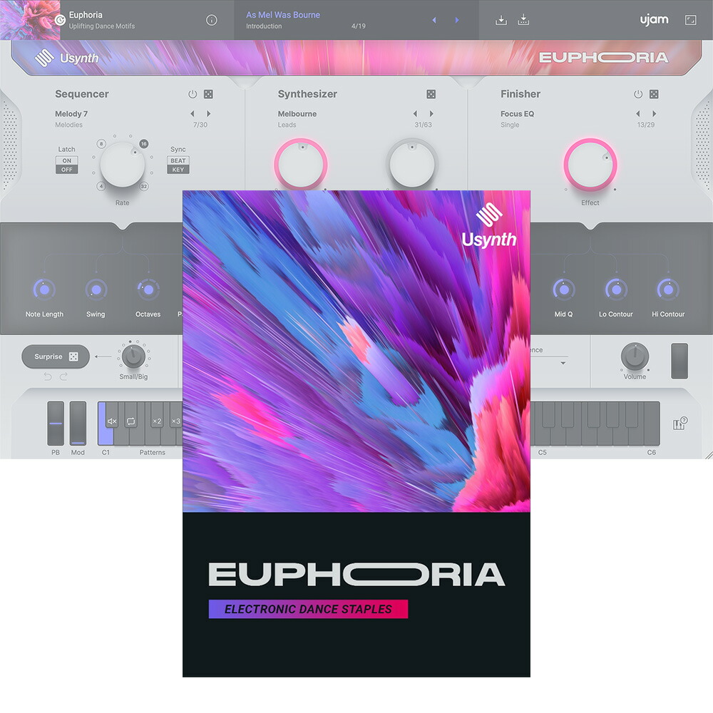 【楽天市場】UJAM Usynth EUPHORIA [メール納品][メーカープロモーション 2026/1/11まで]：MUSICLAND KEY -楽器-