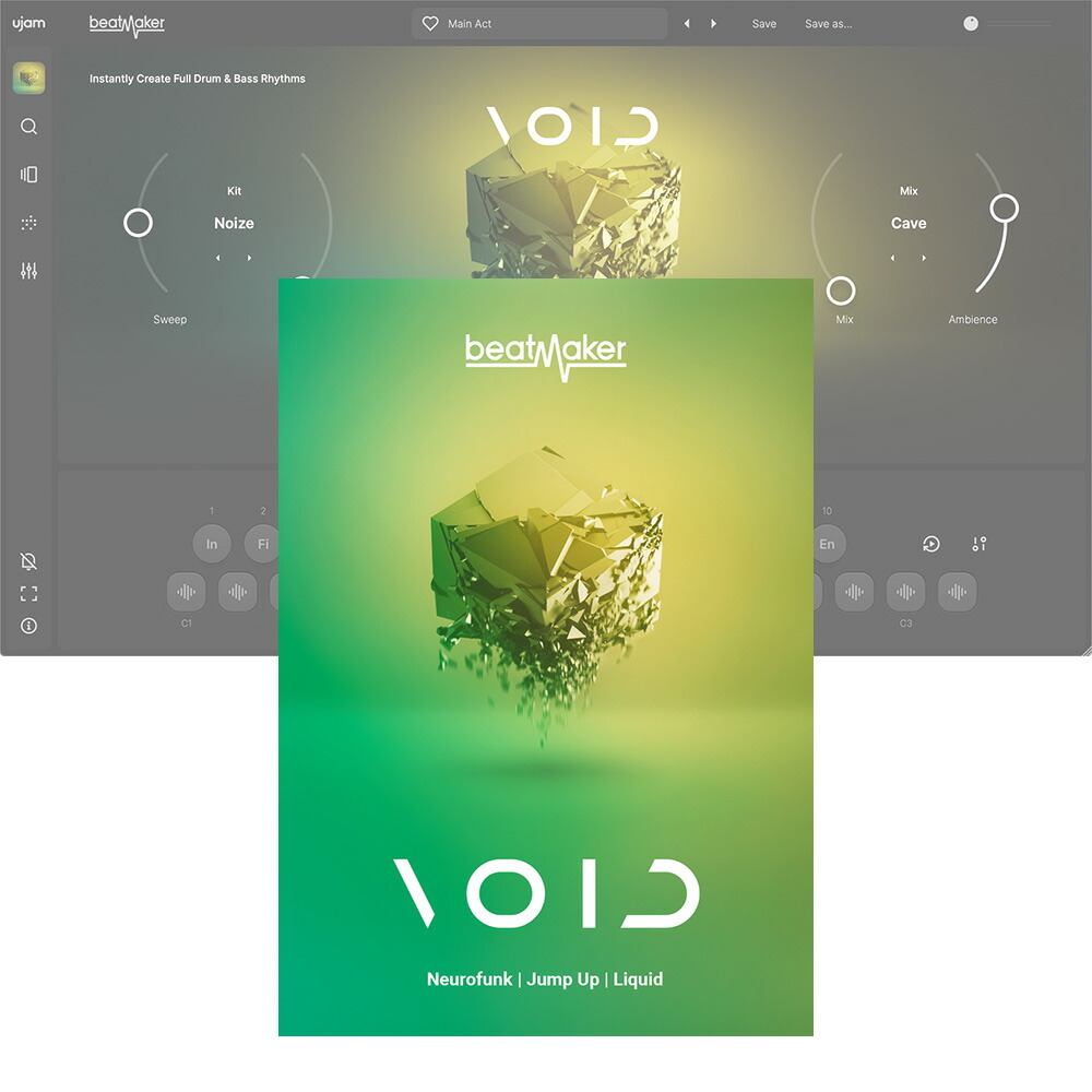 【楽天市場】UJAM Beatmaker VOID 3 [メール納品][メーカープロモーション 8/3まで]：MUSICLAND KEY -楽器-