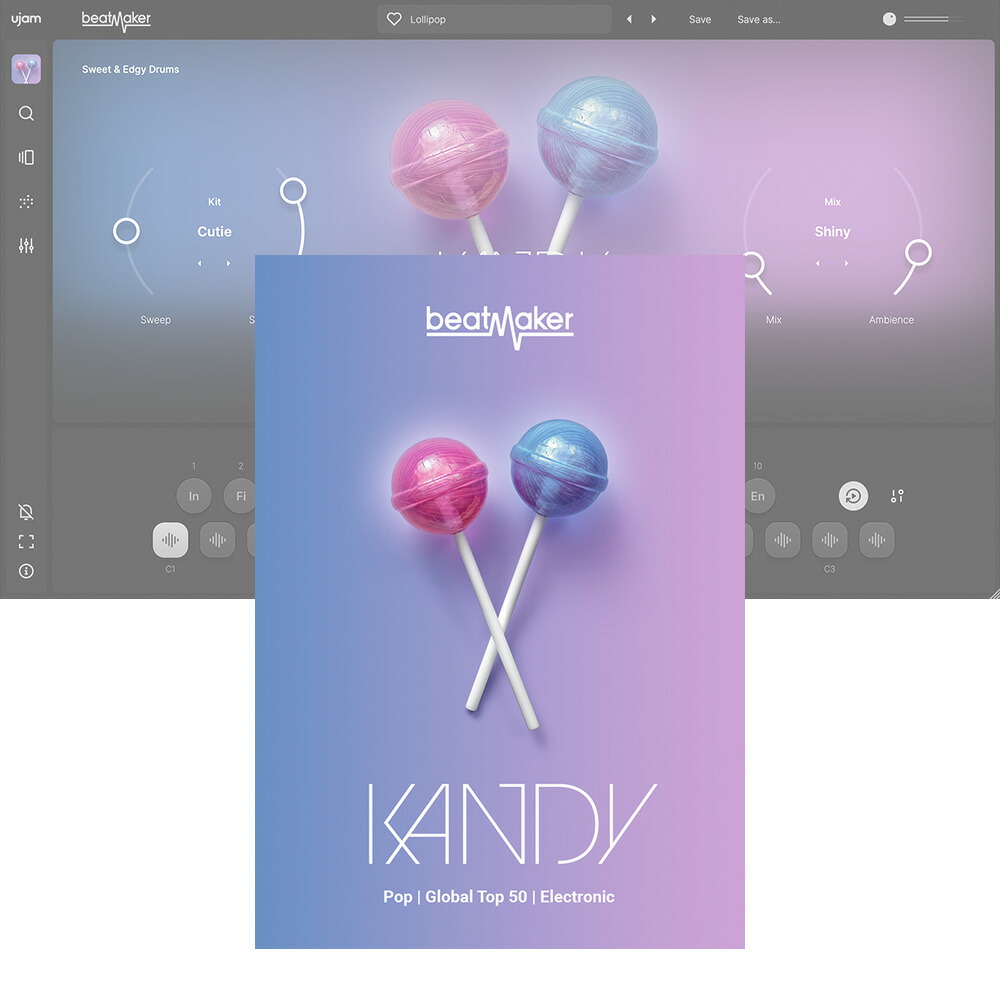 【楽天市場】UJAM Beatmaker KANDY 3 [メール納品][メーカープロモーション 8/3まで]：MUSICLAND KEY -楽器-