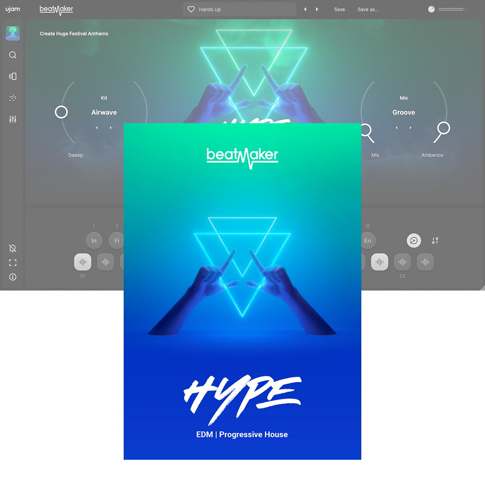 【楽天市場】UJAM Beatmaker HYPE 3 [メール納品][メーカープロモーション 8/3まで]：MUSICLAND KEY -楽器-