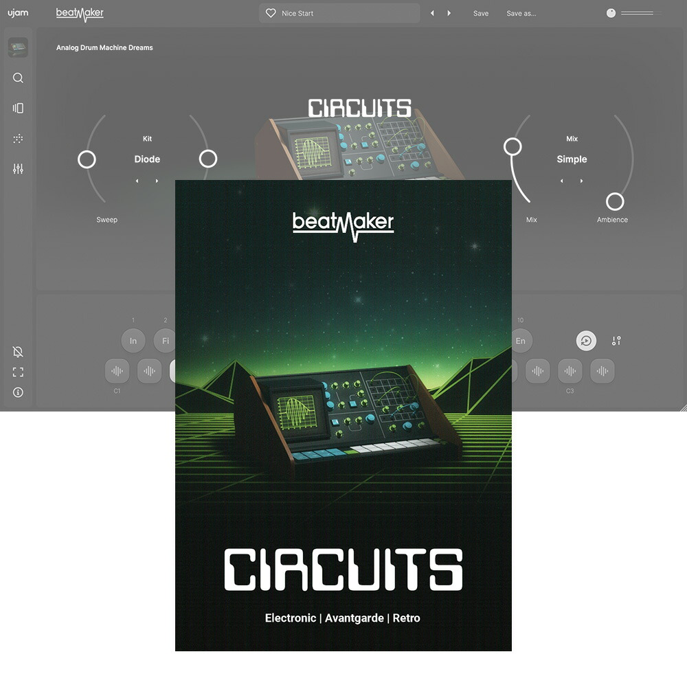 【楽天市場】UJAM Beatmaker CIRCUITS 3 [メール納品][メーカープロモーション 8/3まで]：MUSICLAND KEY -楽器-