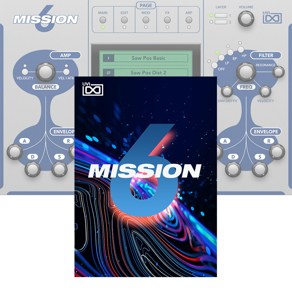 【楽天市場】UVI Mission 6 [メール納品][メーカープロモーション 8/17まで]：MUSICLAND KEY -楽器-