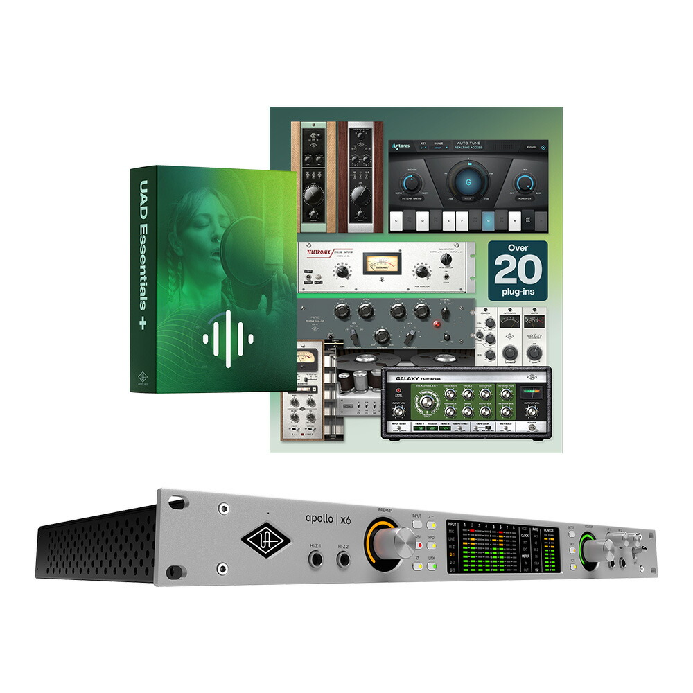 【楽天市場】UNIVERSAL AUDIO Apollo x6 Gen 2 Essentials+ Edition：MUSICLAND KEY ...