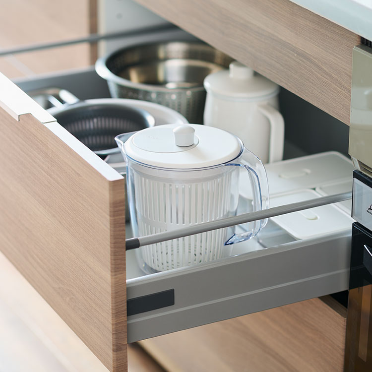 【KEYUCA公式店】ケユカ スリム サラダスピナー[おしゃれ デザイン 水切り シンプル モダン ギフト プレゼント キッチン用品 オシャレ 水切り器 スピナー 野菜 目盛 野菜水切り器 ...