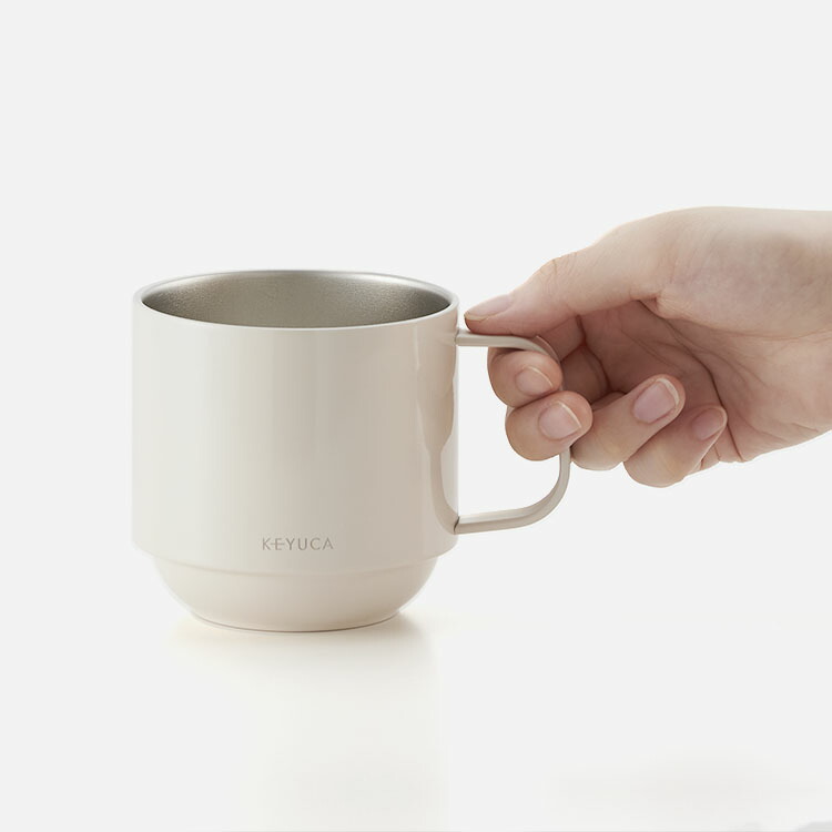 【KEYUCA公式店】ケユカ BEIL重なるステンレスマグ 350ml[食器 コップ マグカップ 保冷 保温 無地 シンプル おしゃれ ステンレス ステンレス製 ステンレスマグカップ 保温保冷 ...