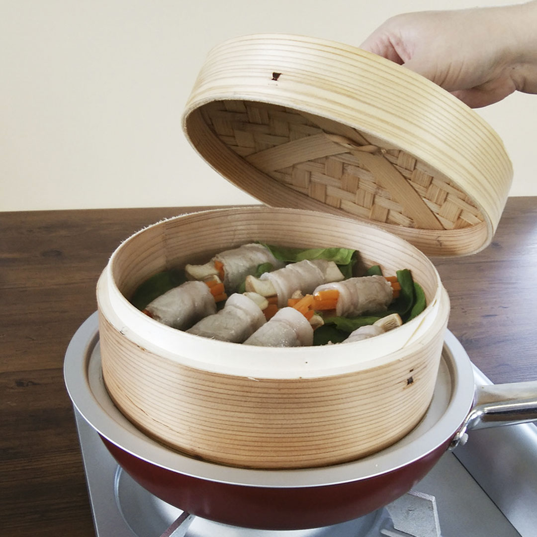 【KEYUCA公式店】 【WEB限定】ケユカ 杉せいろ1段 18cm・受け台セット[セイロ 蒸し器 蒸籠 蒸籠用受け台 蒸し料理 調理器具 キッチングッズ キッチン用品 セット 受け台 中華 ...