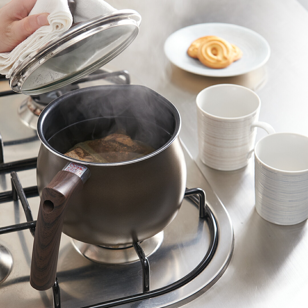 【KEYUCA公式店】ケユカ Timant マルチポット[片手鍋 調理器具 キッチン用品 IH対応 注ぎ口付き 蓋付き 無地 シンプル おしゃれ 鍋 揚げ物 一人暮らし ミルクパン ソースパン ...