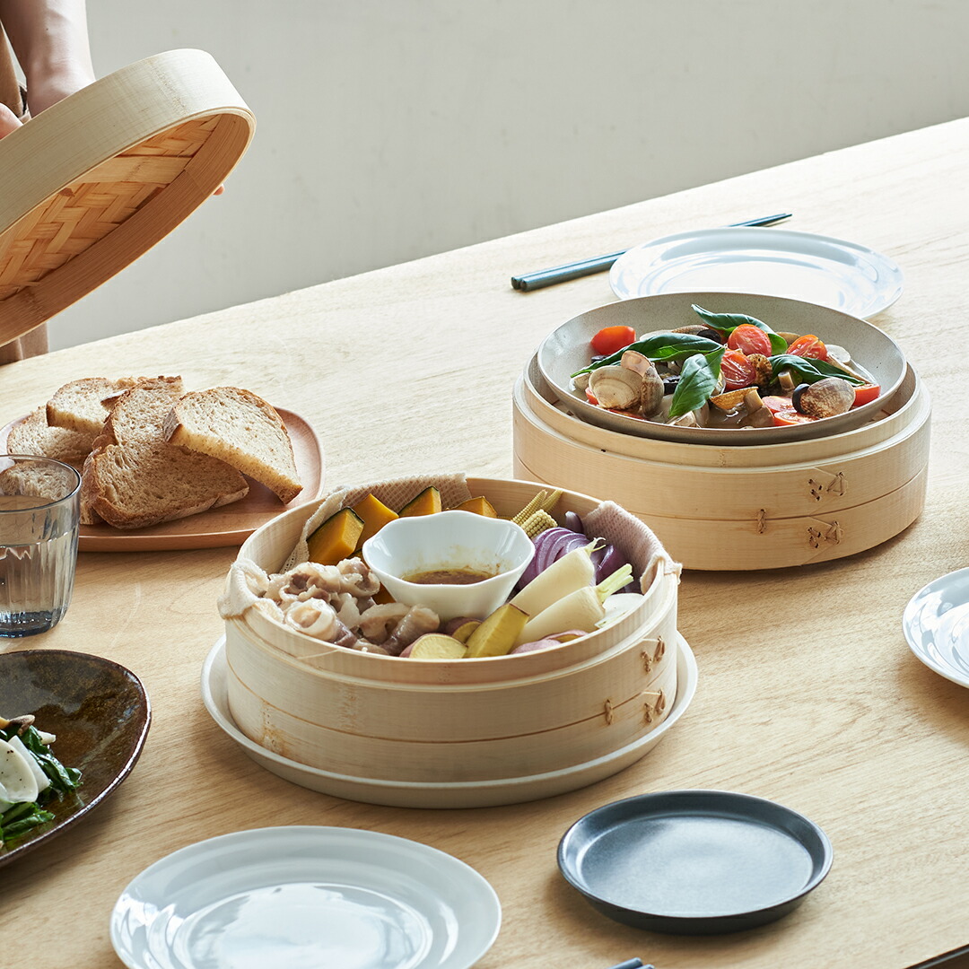 【KEYUCA公式店】ケユカ 竹せいろ2段 24cm [セイロ 蒸し 蒸し器 フライパン 鍋 アルミニウム 竹 調理ツール 調理器具 調理道具 キッチンツール キッチングッズ キッチン雑貨 ...