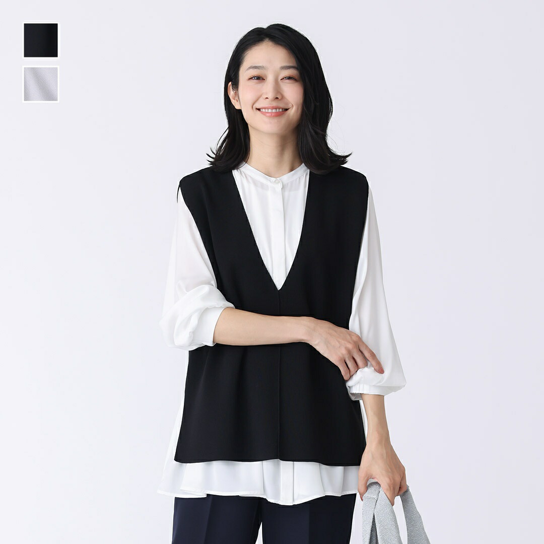 【楽天市場】【KEYUCA公式店】ケユカ Vネックニットベスト [レディース トップス ベスト ニット Vネック 春 レイアード 重ね着 ダンブル乾燥可能 毛玉になりにくい きれいめ ...