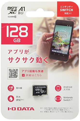【楽天市場】I-O DATA microSDカード 128GB/Application Performance Class 1/UHS-I ...