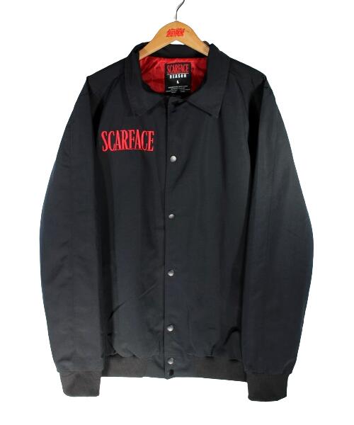 【楽天市場】SCARFACE×REASON / COACH JACKET / black：KICKBACK
