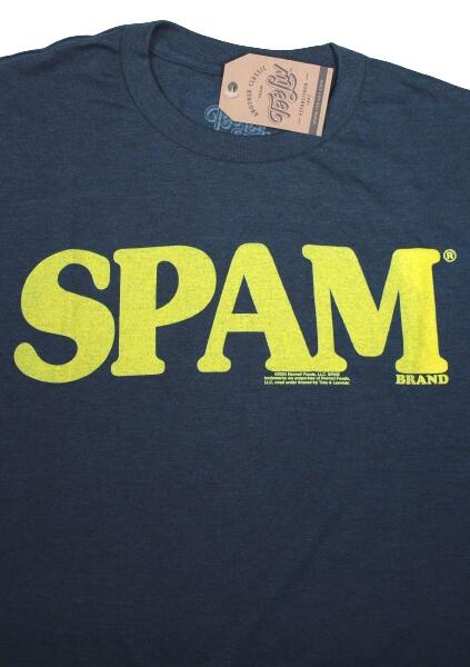 【楽天市場】SPAM BRAND / LOGO POLY-COTTON Tee / indigo heather：KICKBACK