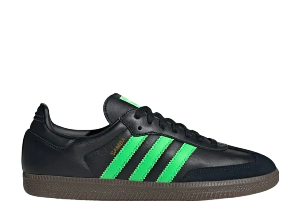 【楽天市場】1/30【1000円クーポン発行】adidas アディダスオリジナルス サンバ OG コアブラック/スクリーミンググリーン/ガム ...