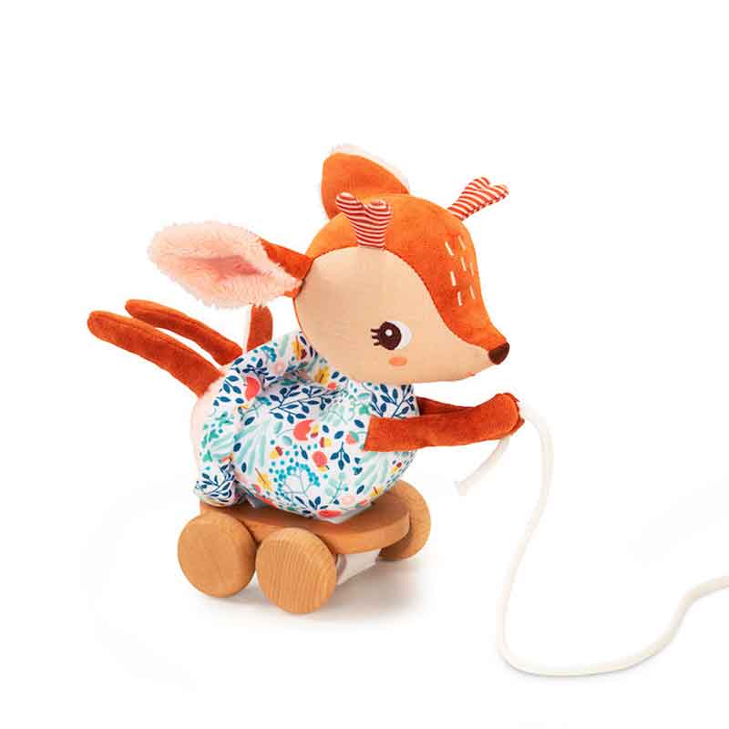 【楽天市場】ひっぱって遊ぶおもちゃ プルアロングトイ バンビのステラ Lilliputiens リリピュション：キッズマーケット