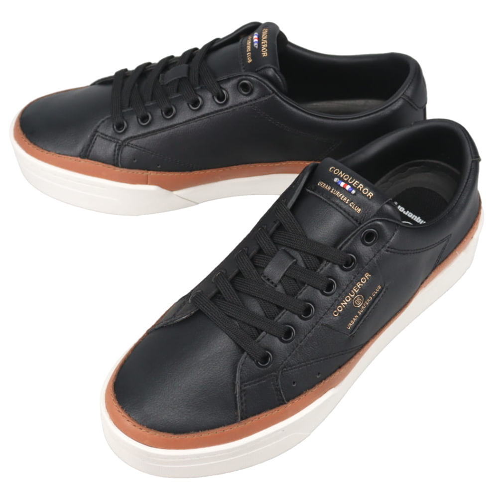 楽天市場】コンカラー conqueror スニーカー バーゼル BASEL ブラック
