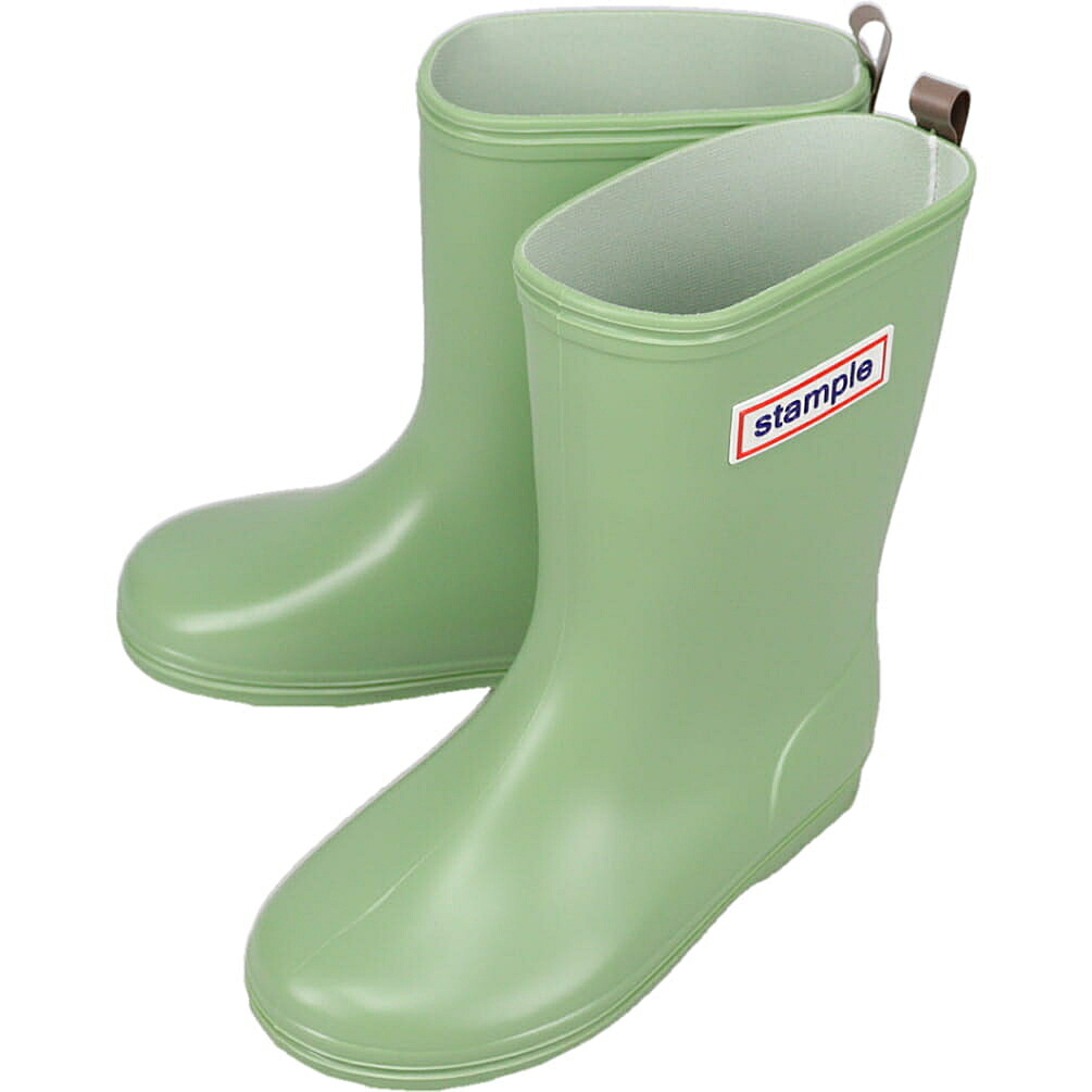 【楽天市場】【最大100%ポイントバック※要エントリー】子供 スタンプル stample 長靴 レインブーツ スモークグリーン 75005 44【GJOI】：すにーかー倉庫 きっず店