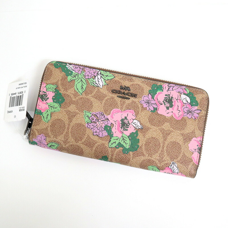 【楽天市場】【COACH】コーチ 長財布 フラワーシグネチャー マルチカラー PVC 89308【中古】【代金引換不可】/kt11319ar ...