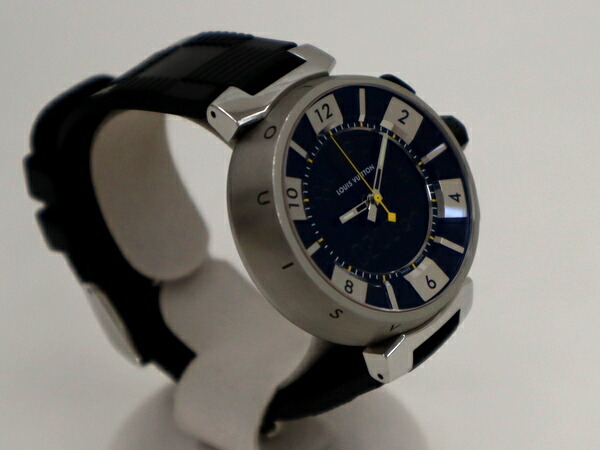 【楽天市場】【LOUIS VUITTON】タンブール イン ブラック アナログ＆デジタル クロノグラフ RV0841 Q118F/腕時計/ルイ ...