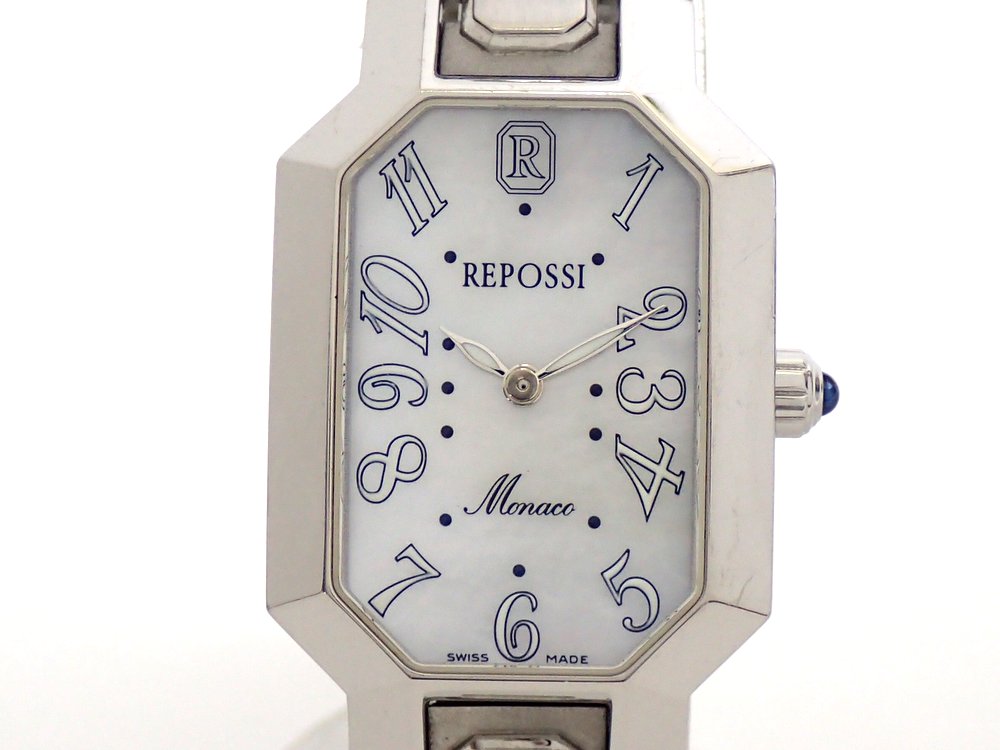【楽天市場】【★良品/電池交換済み★】《送料込》 REPOSSI レポシ 『モンテカルロ/レディース腕時計』 クォーツ/ステンレススチール× ...