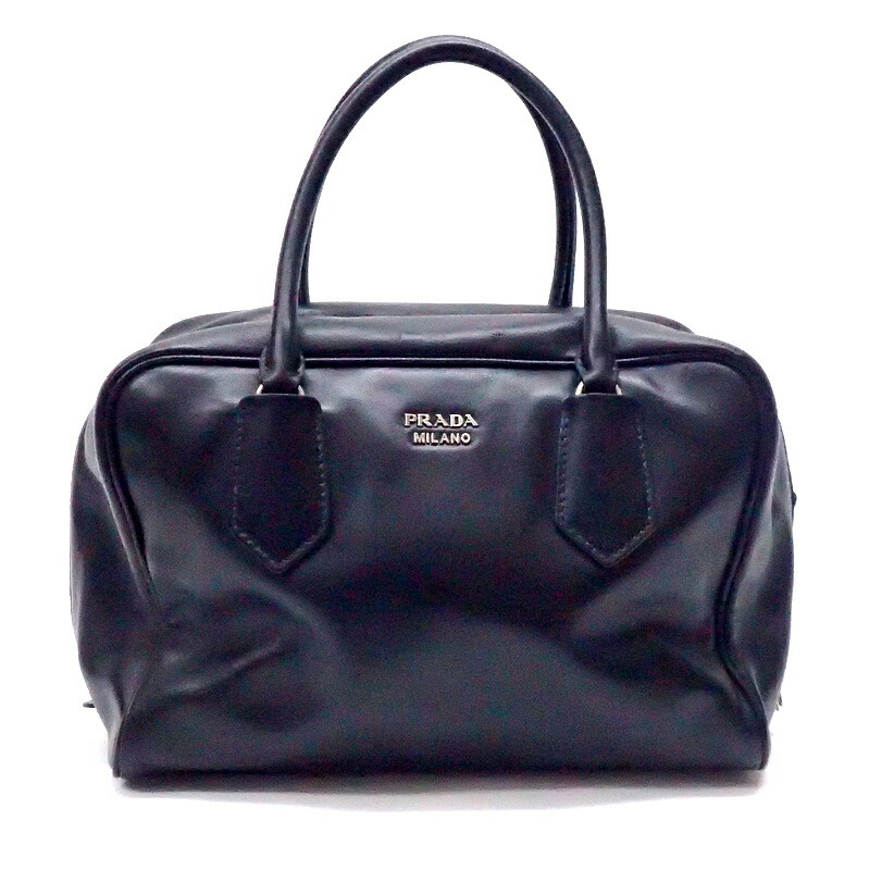 【楽天市場】【★美品★】PRADA/プラダ『インサイド 2way ハンドバッグ』1BB010/ソフトカーフレザー/ブラック×ターコイズブルー ...