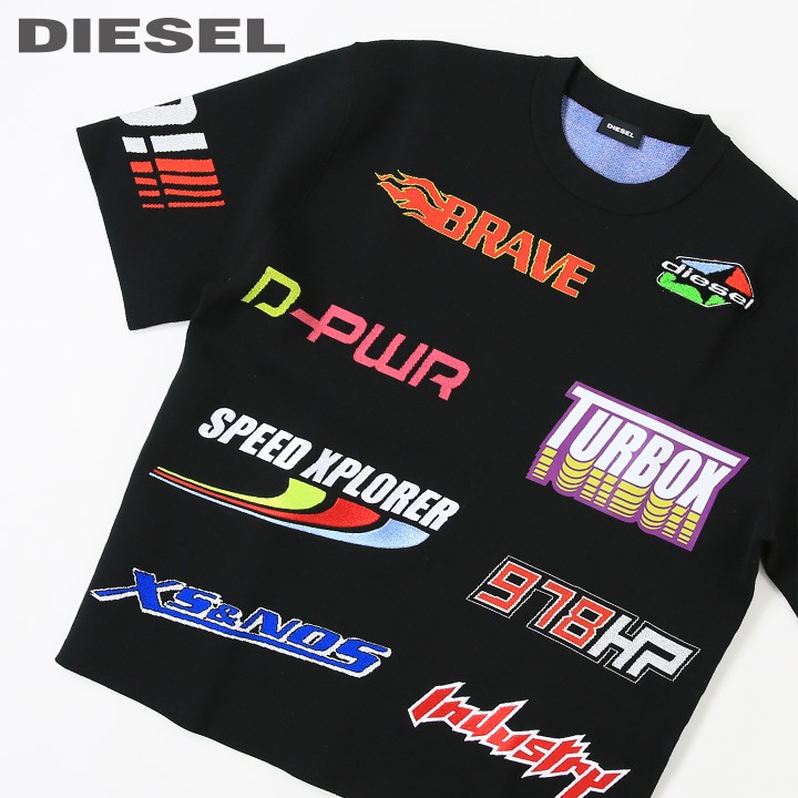 【楽天市場】 Diesel ディーゼル メンズ 刺繍 パッチ プリント 半袖 ジャージーニットスウェットtシャツ【k John】【サイズs・l