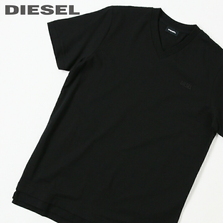 【楽天市場】 Diesel ディーゼル メンズ ワンポイントラバーロゴ Vネック コットン 半袖tシャツ カットソー【t Cherubik