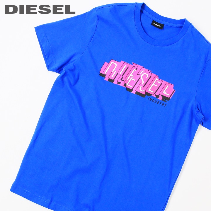 【楽天市場】 Diesel ディーゼル メンズ フロントプリント クルーネック コットン 半袖tシャツ カットソー【t Diegos E32