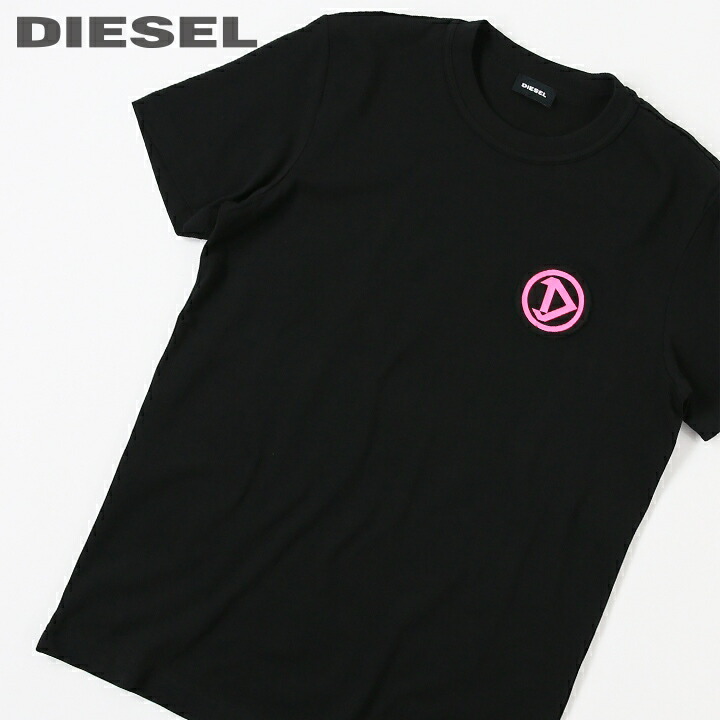 【楽天市場】 Diesel ディーゼル メンズ パッチ装飾 クルーネック コットン 半袖tシャツ カットソー【t Diebind E1