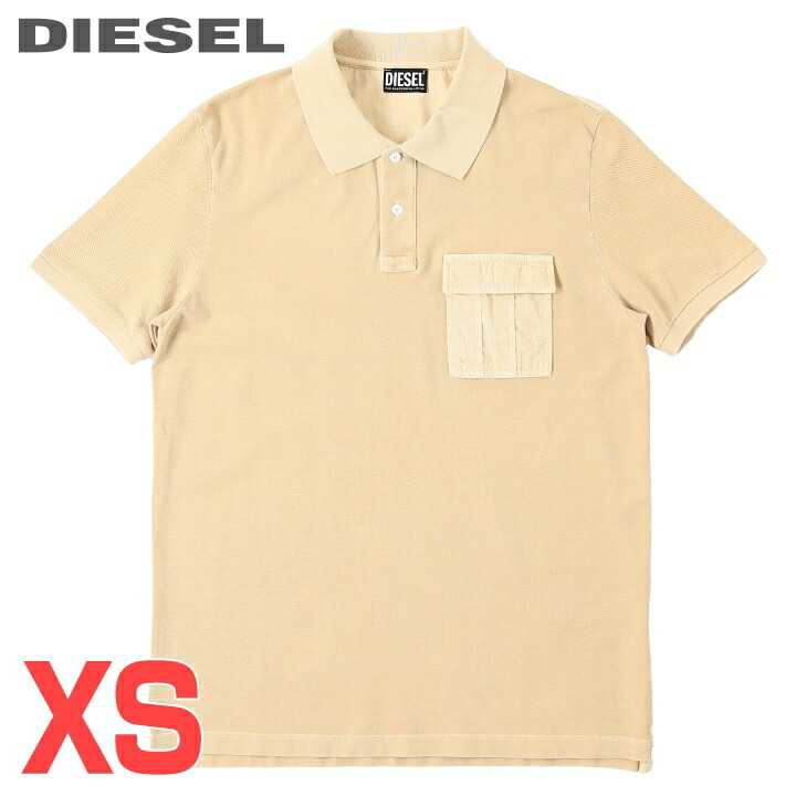 【楽天市場】 Diesel ディーゼル メンズ ガーメントダイ ヨーク切替 鹿の子 半袖ポロシャツ【t Smitty】【サイズxs】【サンド