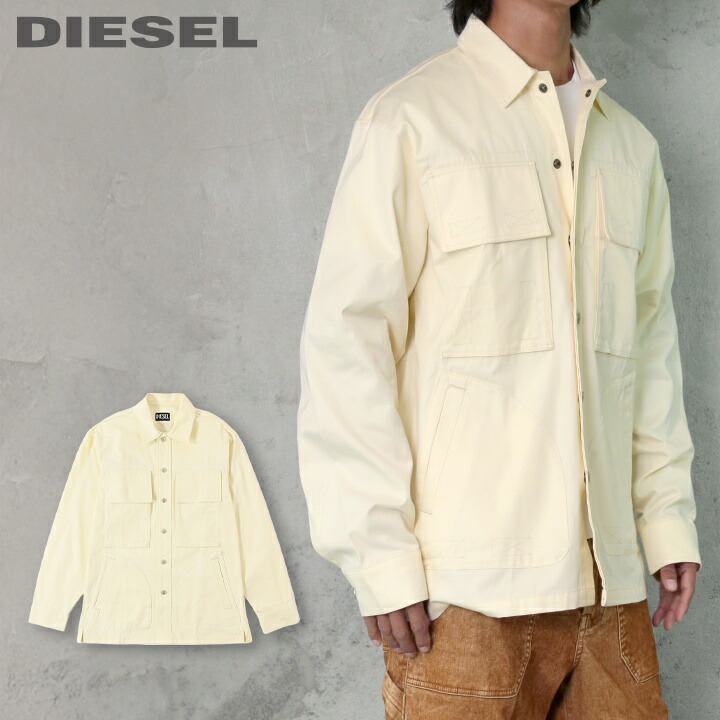 【楽天市場】 Diesel ディーゼル メンズ レディース 男女兼用 オーガニックコットン 長袖オーバーシャツ【s Derr】【サイズxs