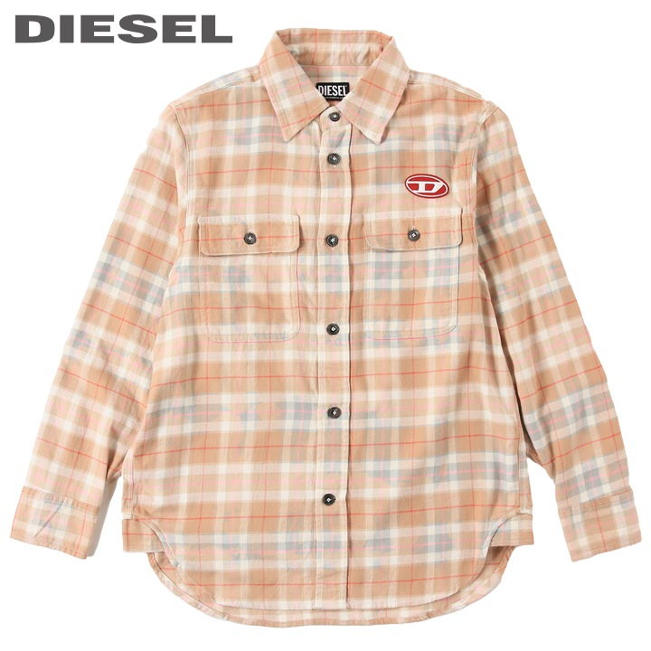 【楽天市場】 Diesel ディーゼル メンズ オーバルd刺繍ロゴワッペン チェック柄 長袖フランネルシャツ【s Cross】【サイズxs