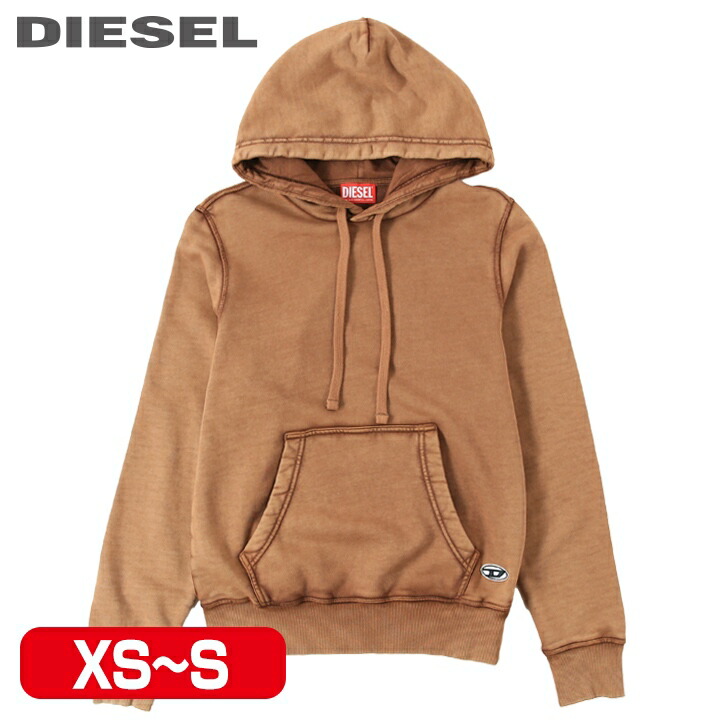【楽天市場】 Diesel ディーゼル メンズ レディース 男女兼用 オーバルdロゴ刺繍パッチ 長袖 プルオーバー スウェットパーカー【s
