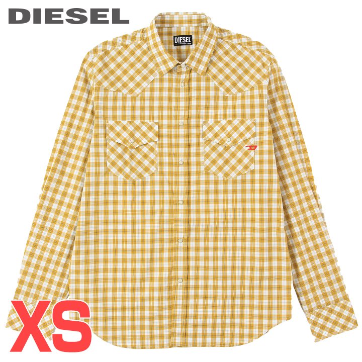 【楽天市場】 Diesel ディーゼル メンズ チェック柄 ワンポイントロゴ刺繍 長袖ウエスタンシャツ【s East Long Cl】【サイズ