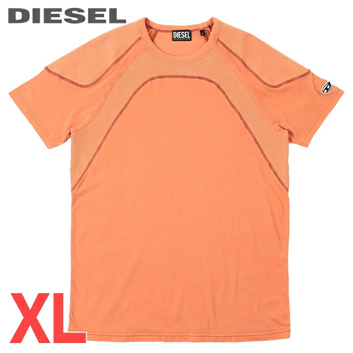 【楽天市場】 Diesel ディーゼル メンズ ワンポイントオーバルd刺繍ロゴ リブ切替 半袖tシャツ カットソー【t Riby】【サイズxl