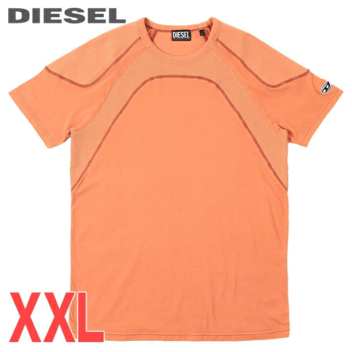 【楽天市場】 Diesel ディーゼル メンズ ワンポイントオーバルd刺繍ロゴ リブ切替 半袖tシャツ カットソー【t Riby】【サイズ