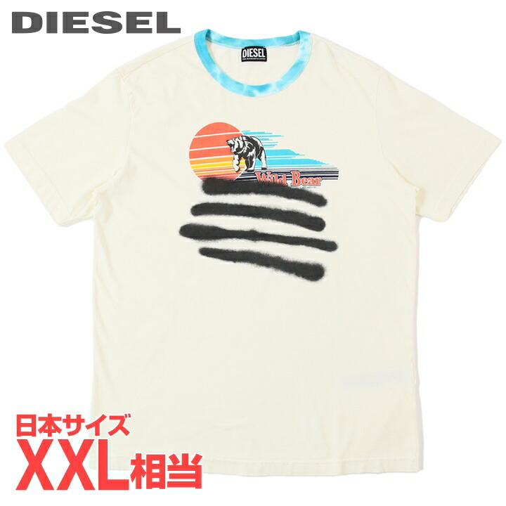 【楽天市場】 Diesel ディーゼル メンズ グラフィックプリント コットン 半袖tシャツ カットソー【t Just C1】【サイズxl