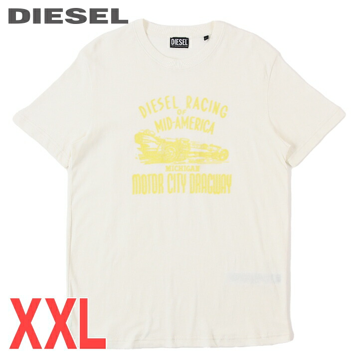 【楽天市場】 Diesel ディーゼル メンズ クラック加工プリント コットン 半袖tシャツ カットソー【t Diegor C6】【サイズ