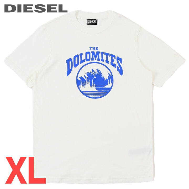 【楽天市場】 Diesel ディーゼル メンズ プリント ピグメント加工 半袖tシャツ カットソー【t Just C16】【サイズxl】【ホワイト】die M T F4 4k2 《メーカー希望