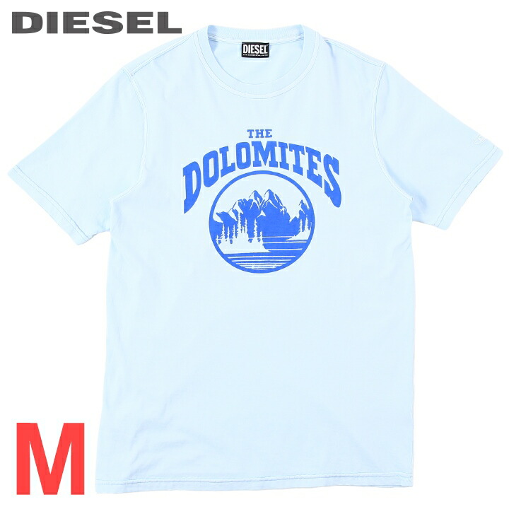 【楽天市場】 Diesel ディーゼル メンズ プリント ピグメント加工 半袖tシャツ カットソー【t Just C16】【サイズm】【ライト