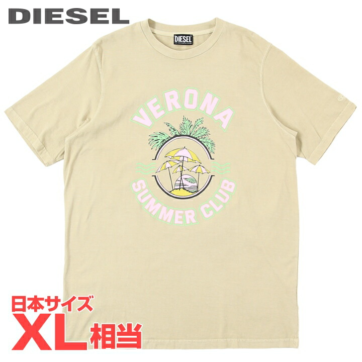 【楽天市場】 Diesel ディーゼル メンズ クラック加工プリント 半袖tシャツ カットソー【t Just C17】【サイズl】【1サイズ程